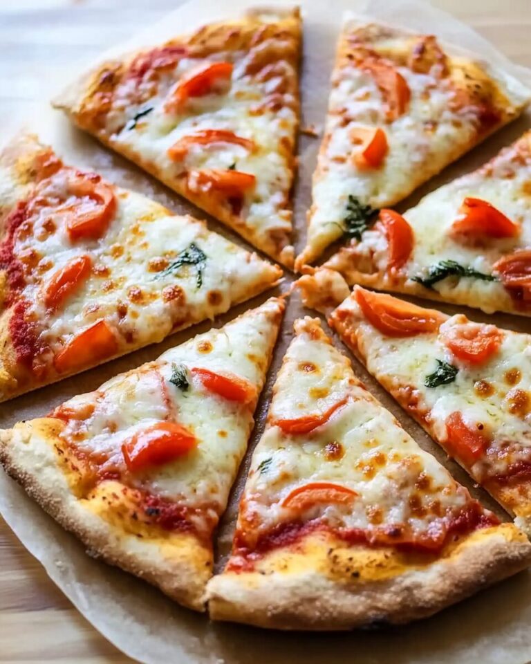 Cottage Cheese Crust Pizza