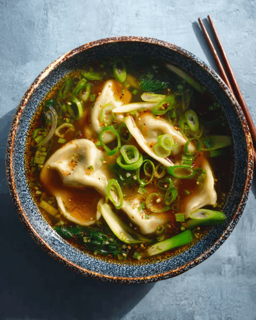 Gyoza Soup (Japanese Dumpling Soup)