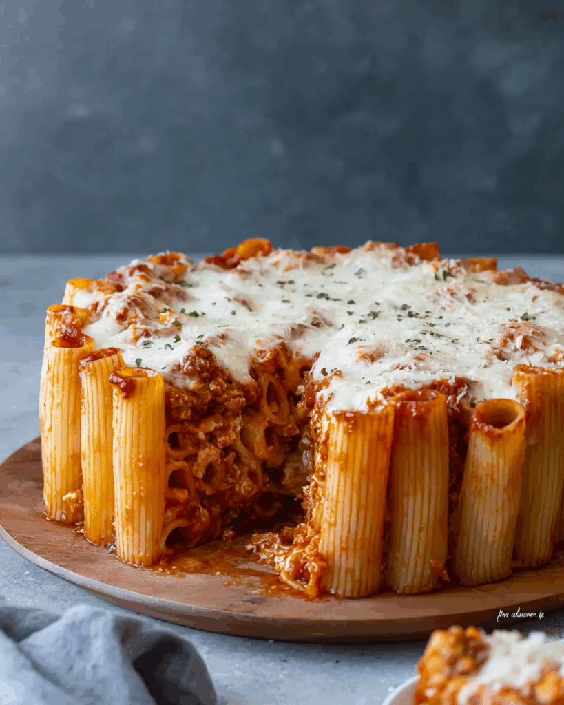 Rigatoni Pasta Pie